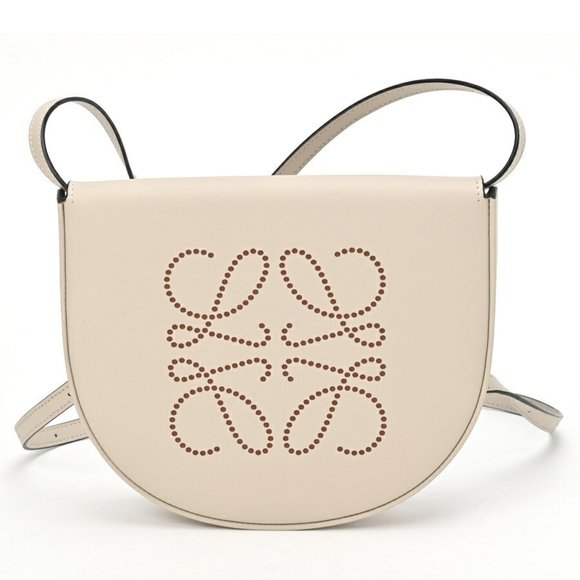 Loewe | Bags | Loewe Anagram Heel Bag Pouch A66v1x10 Leather Greige ...